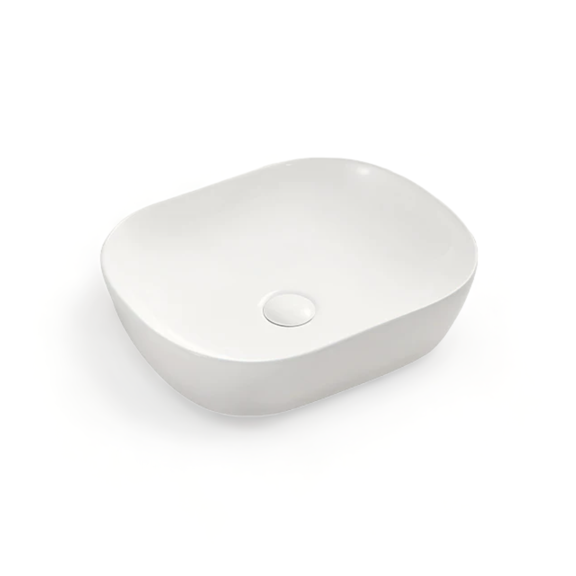 Chur Rectangle Top Mount Basin - Matte White – BCP Interiors