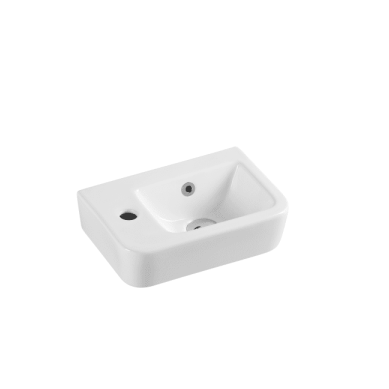 Mini Rectangle Compact Wall Hung Round Corner Basin – BCP Interiors