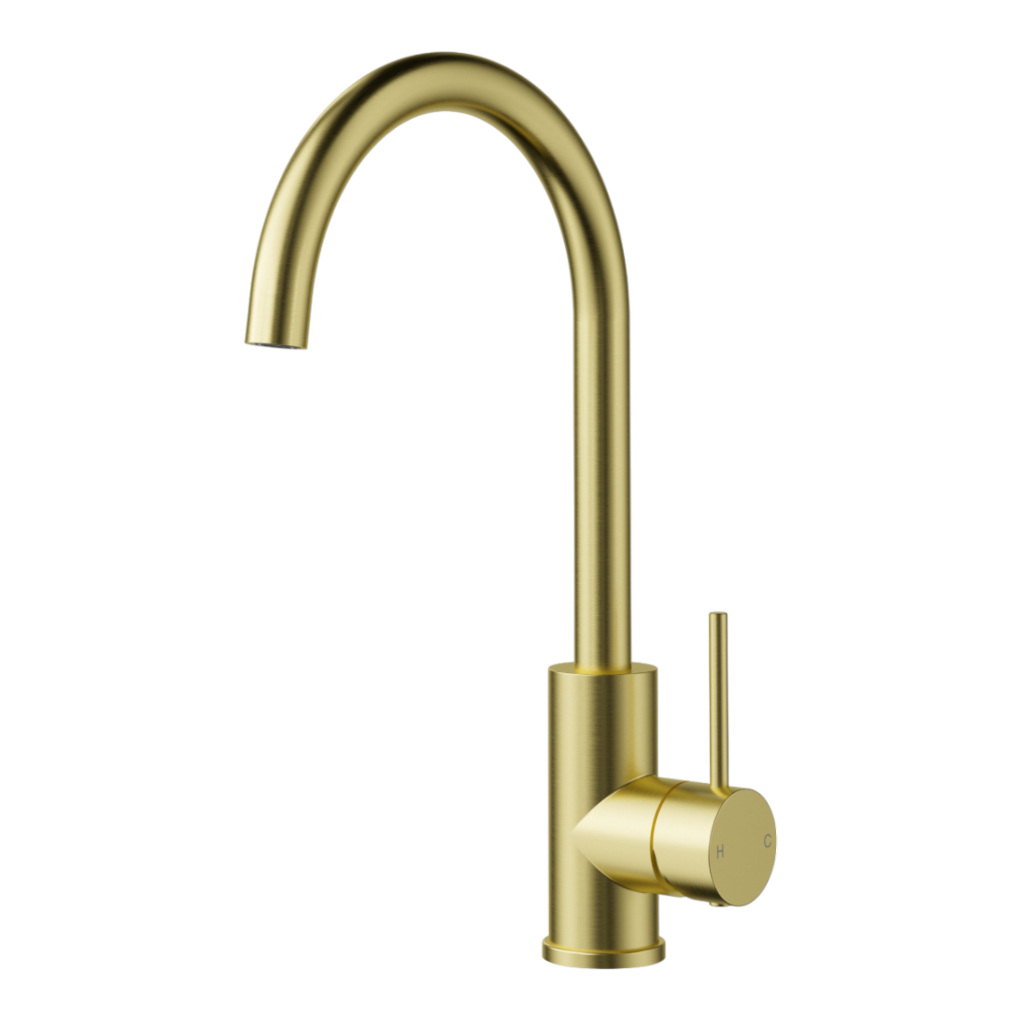Otus Slimline Stainless Steel Sink Mixer - Brushed Gold – BCP Interiors